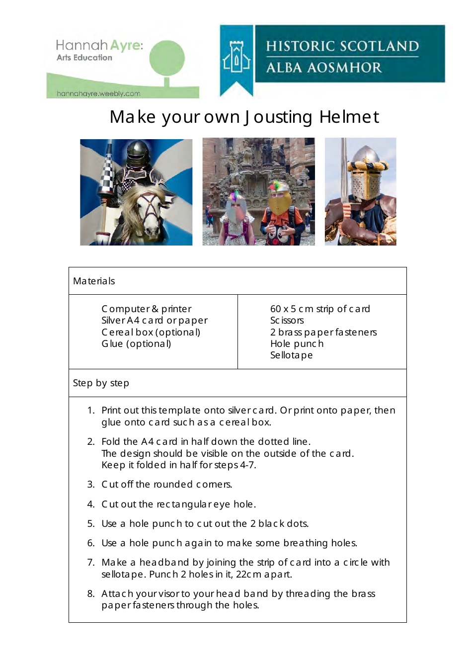 Jousting Helmet Template Download Printable PDF | Templateroller