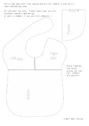 Extra-long Baby Bib Sewing Template - Merriment Design Download ...