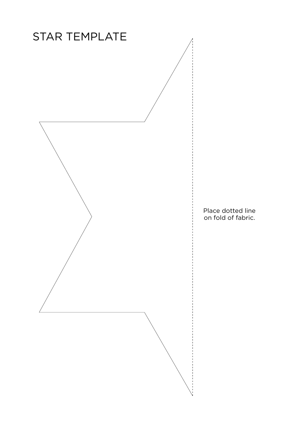 Star Template - Half Download Printable PDF | Templateroller
