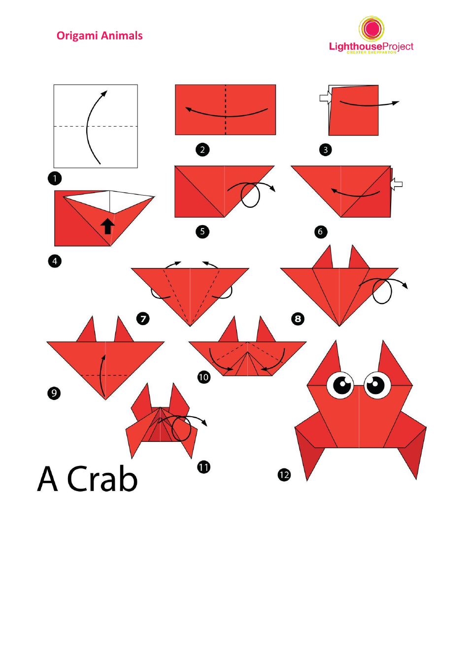 Origami Animals Guide Download Printable PDF | Templateroller