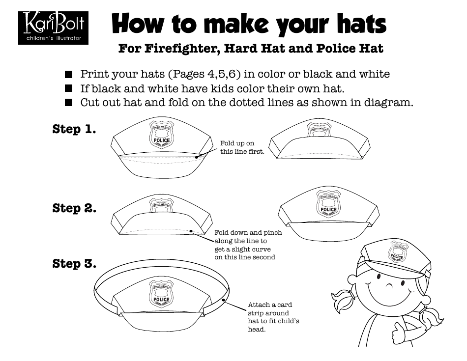 Paper Hat Print Templates Download Printable PDF | Templateroller