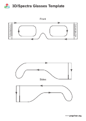 3d/Spectra Glasses Template Download Printable PDF | Templateroller