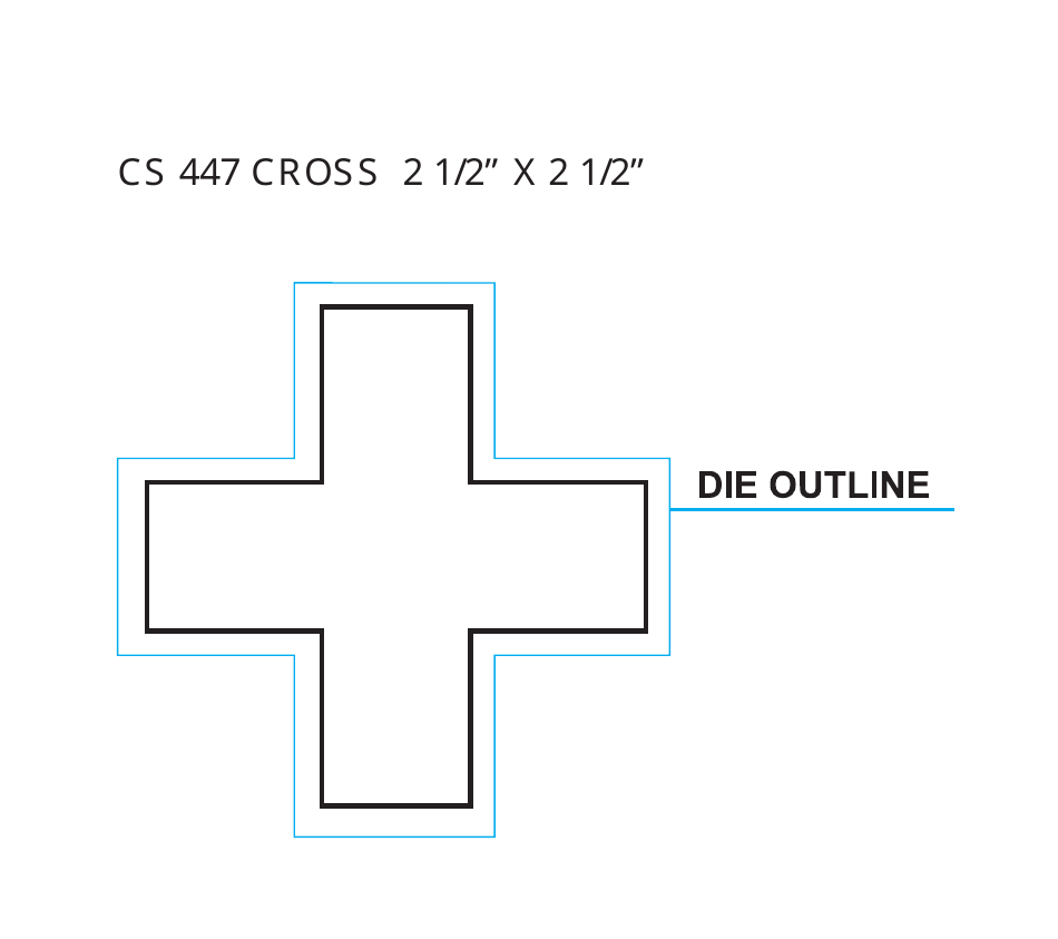 2 1/2" X 2 1/2" Cross Template Download Printable PDF | Templateroller