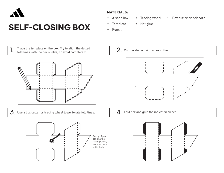 Self-closing Box Templates Download Printable PDF | Templateroller