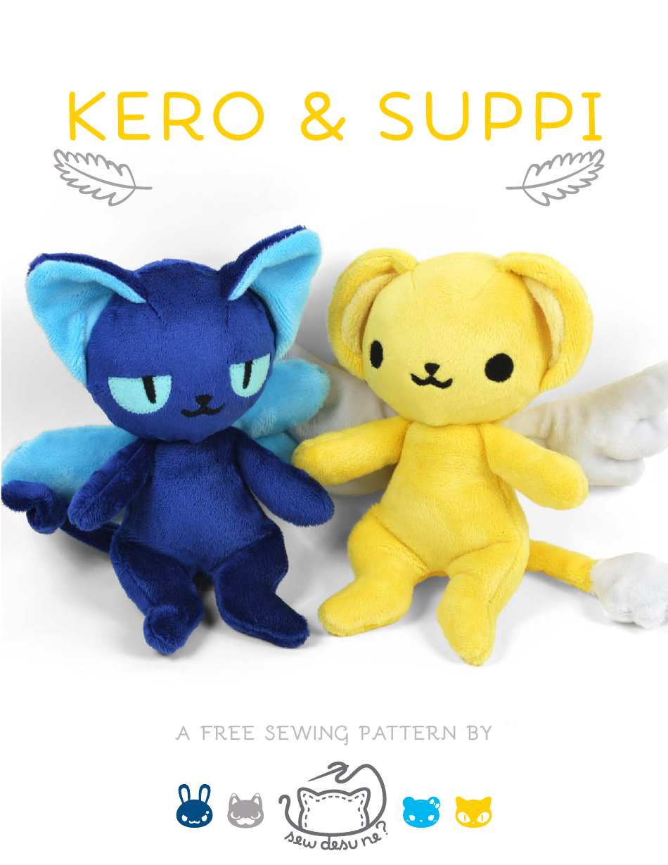 Keroberos & Spinel Sun Plush Toy Sewing Templates - Choly Knight ...
