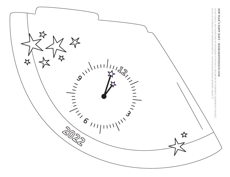 New Year's Party Hat Templates Download Printable PDF | Templateroller
