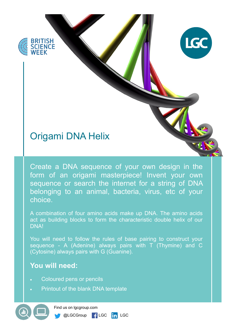 Origami Dna Helix Template Download Printable PDF | Templateroller