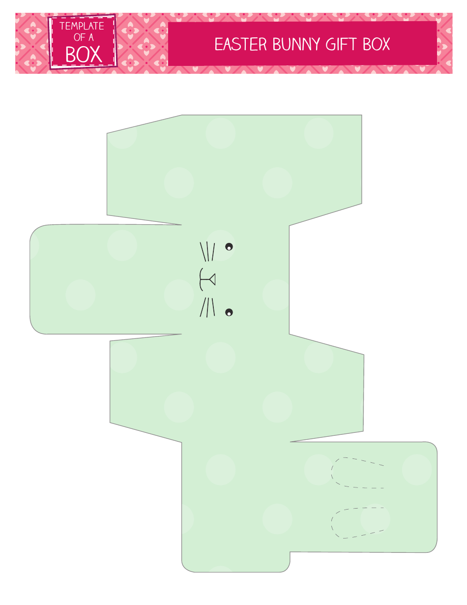 Easter Bunny Gift Box Template Download Printable PDF | Templateroller