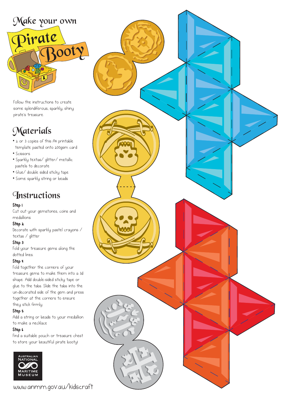 Pirate Booty Templates Download Printable PDF | Templateroller