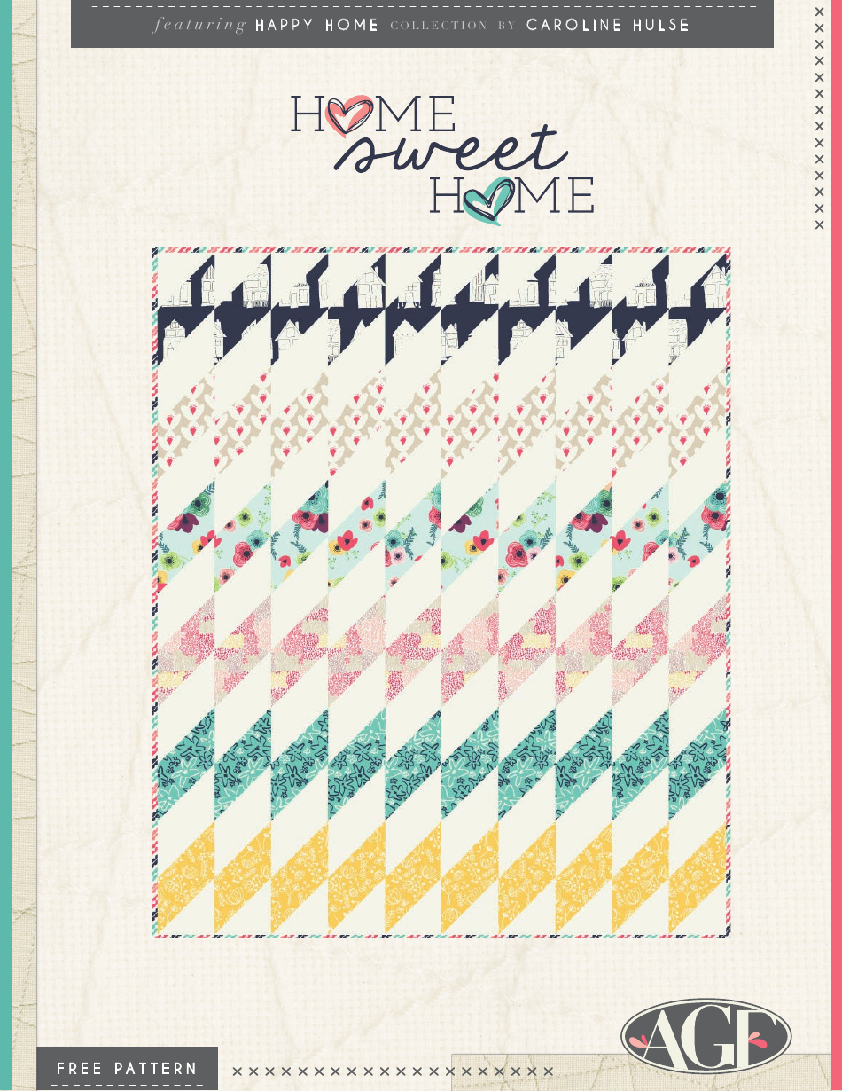 Happy Home Quilt Pattern Download Printable PDF | Templateroller