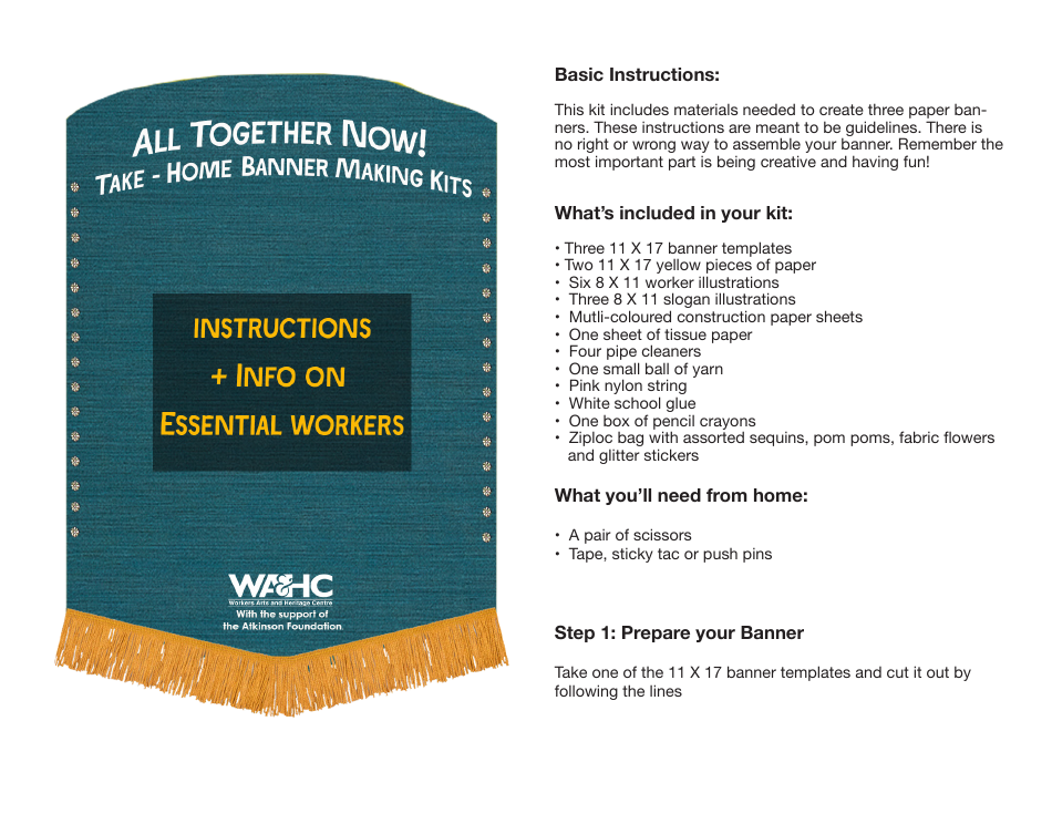 Workers Arts Banner Templates Download Printable PDF | Templateroller