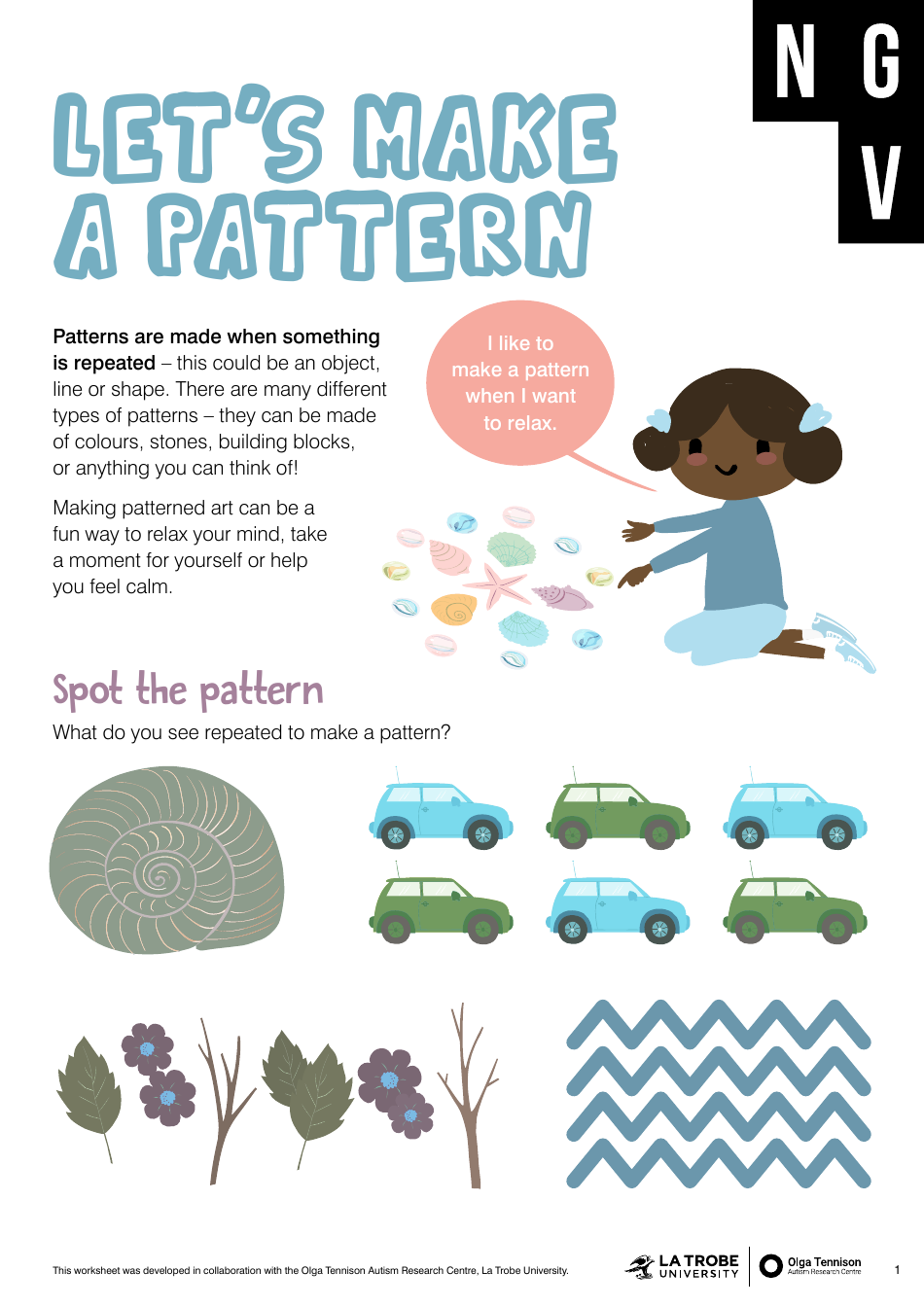 Autism Drawing Pattern Template Download Printable PDF | Templateroller