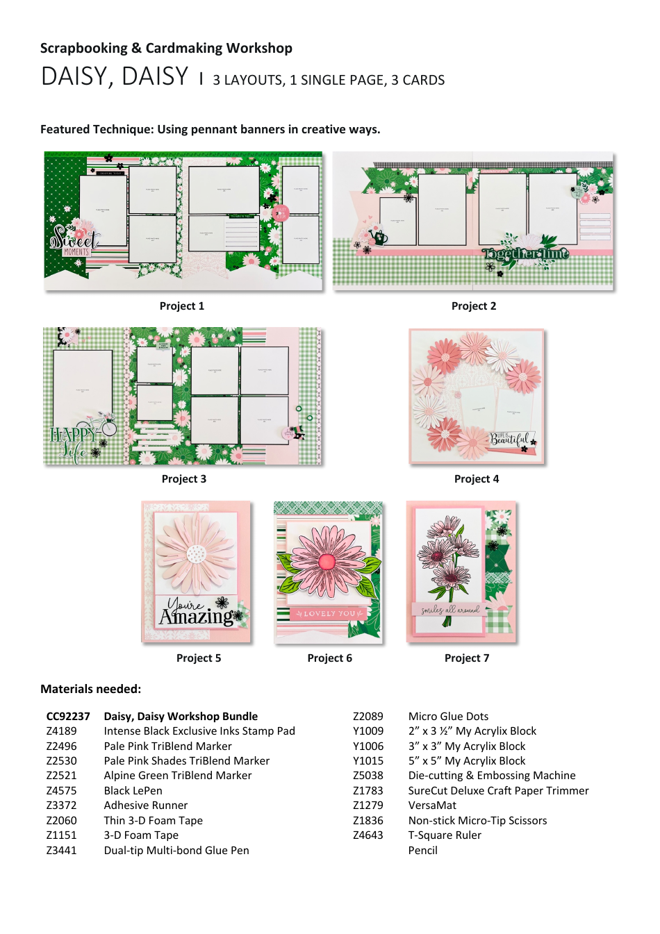 Daisy Scrapbooking Patterns Download Printable PDF | Templateroller