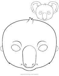 Koala Mask Template Download Printable PDF | Templateroller