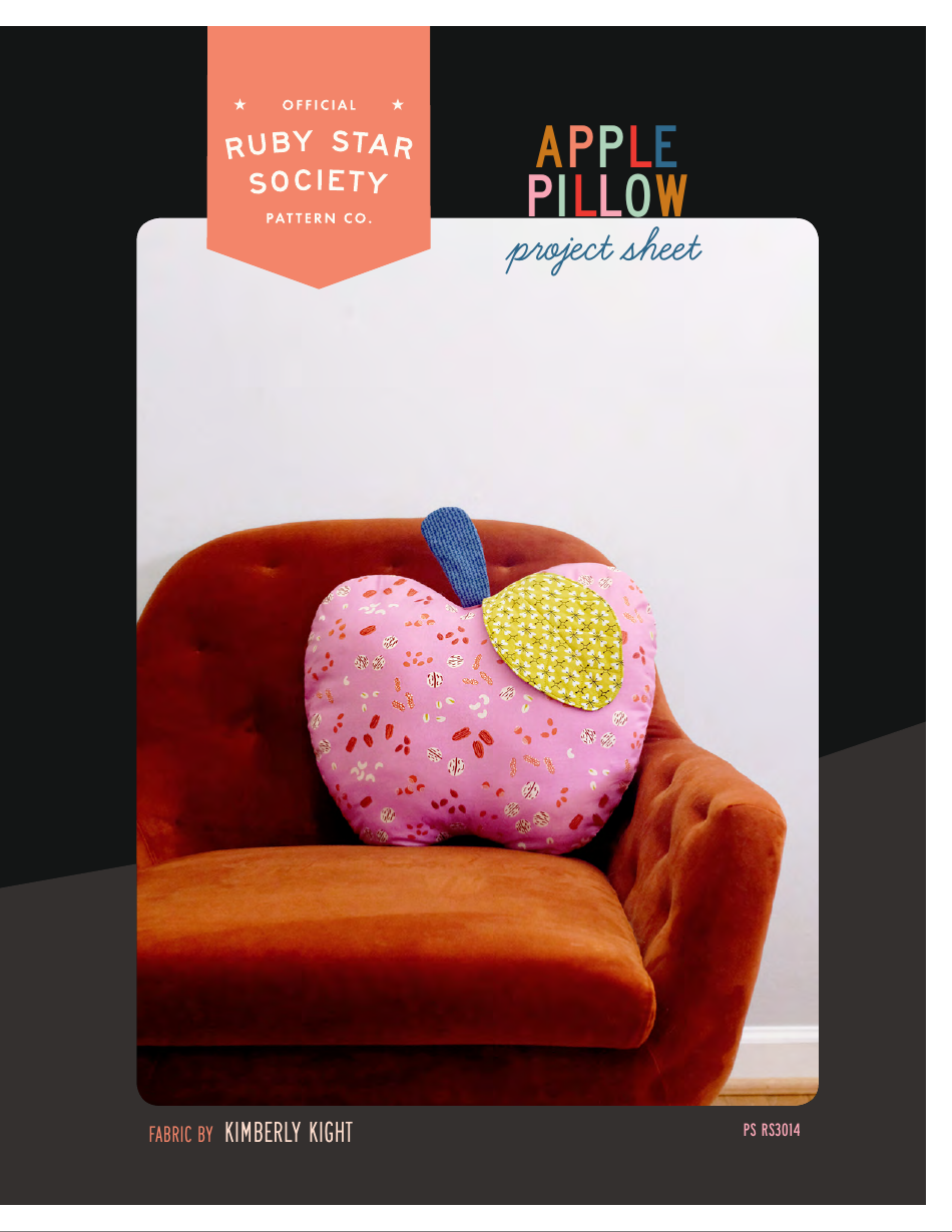 Apple Pillow Sewing Template Download Printable PDF | Templateroller
