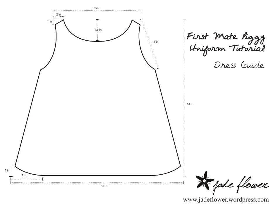 First Mate Piggy Dress Pattern Download Printable PDF | Templateroller