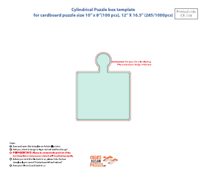 Cylindrical Puzzle Box Template Download Printable PDF | Templateroller