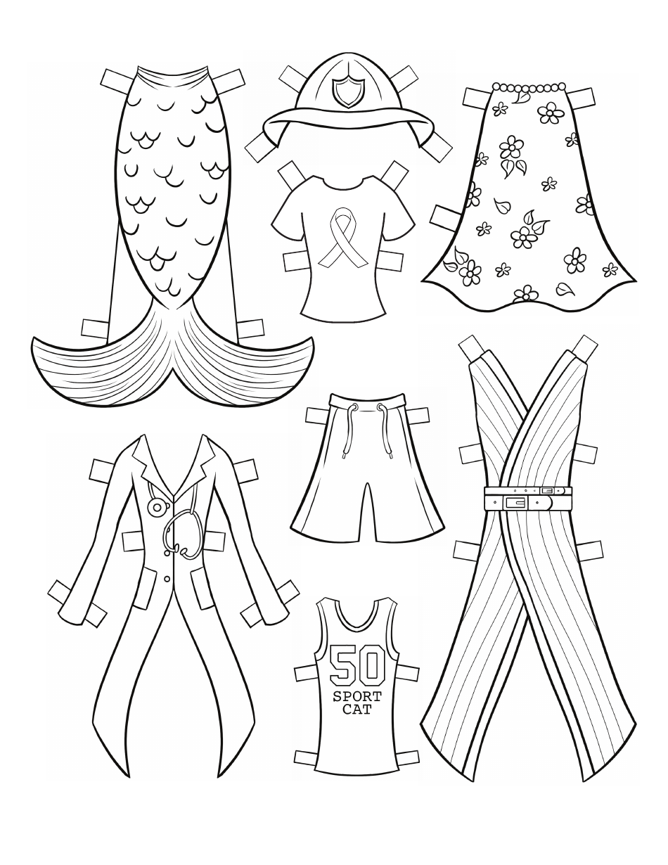 Paper Doll Cat Template Download Printable Pdf Templateroller