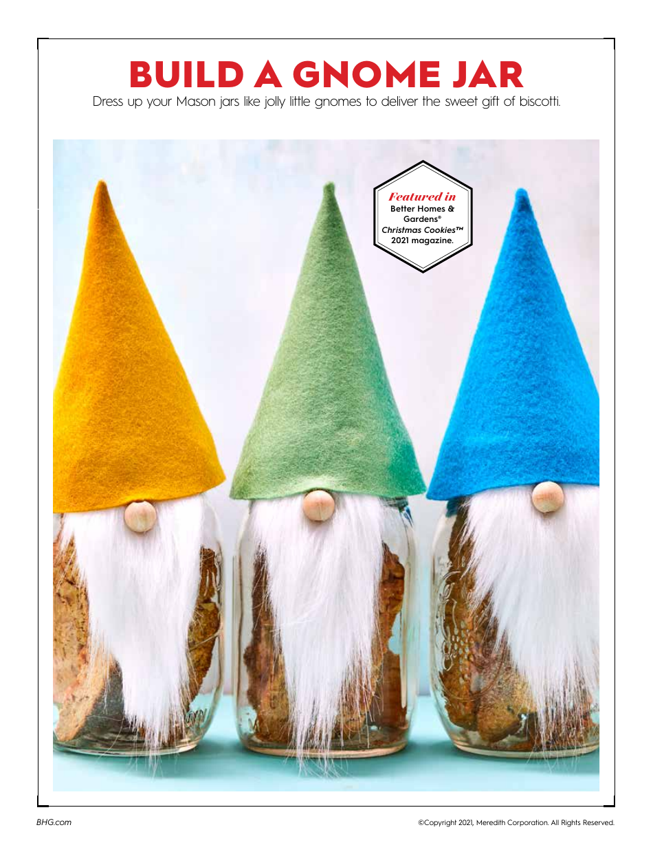 Gnome Jar Craft Template - Meredith Corporation Download Printable PDF ...