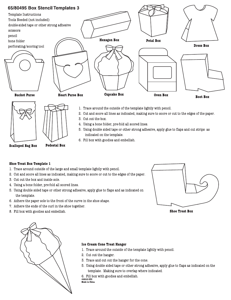 Box Stencil Templates Download Printable PDF | Templateroller