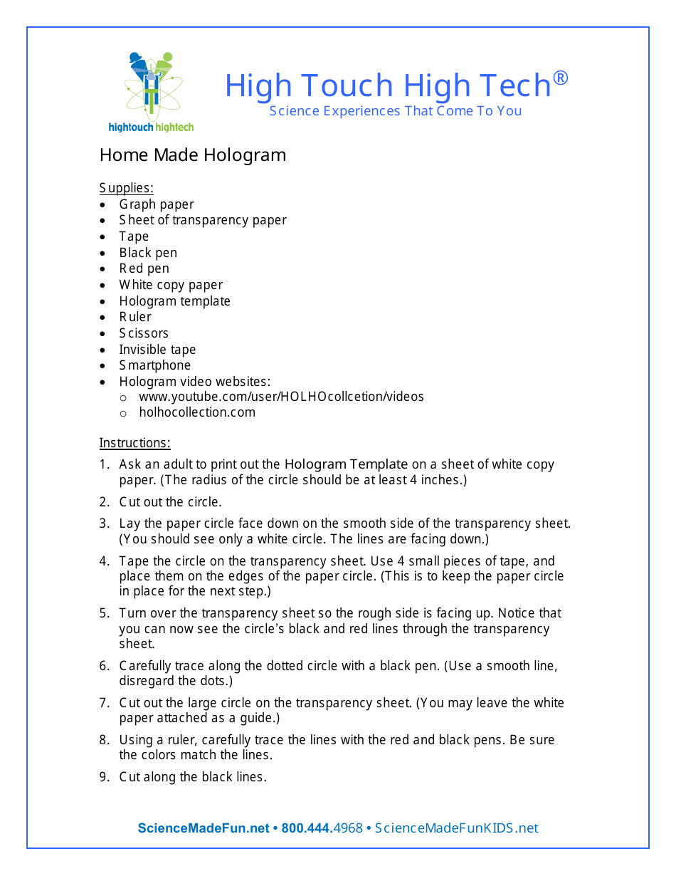 Hologram Template Download Printable PDF | Templateroller