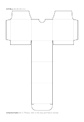 50x50x50mm Gift Box Template Download Printable PDF | Templateroller