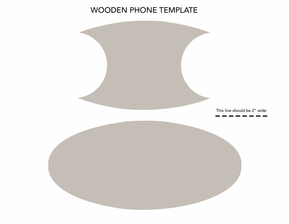 Wooden Phone Template Download Printable PDF | Templateroller