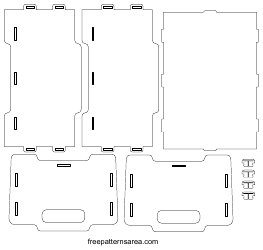 Stackable Mdf Storage Box Template Download Printable PDF | Templateroller
