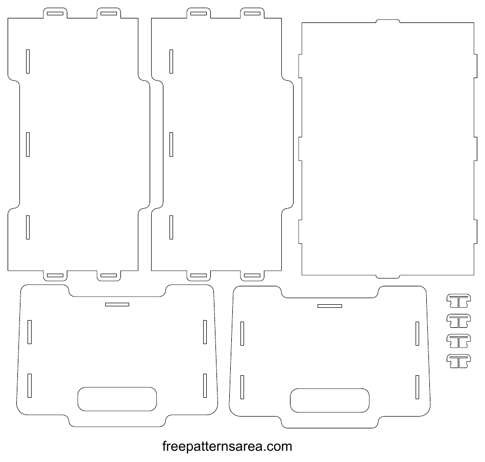 Stackable Mdf Storage Box Template Download Printable PDF | Templateroller