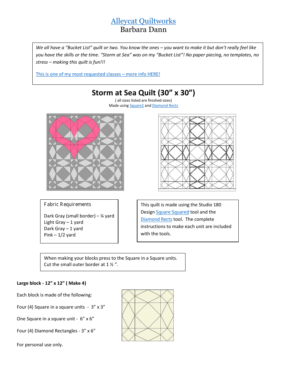 Storm at Sea Quilt Patterns Download Printable PDF | Templateroller