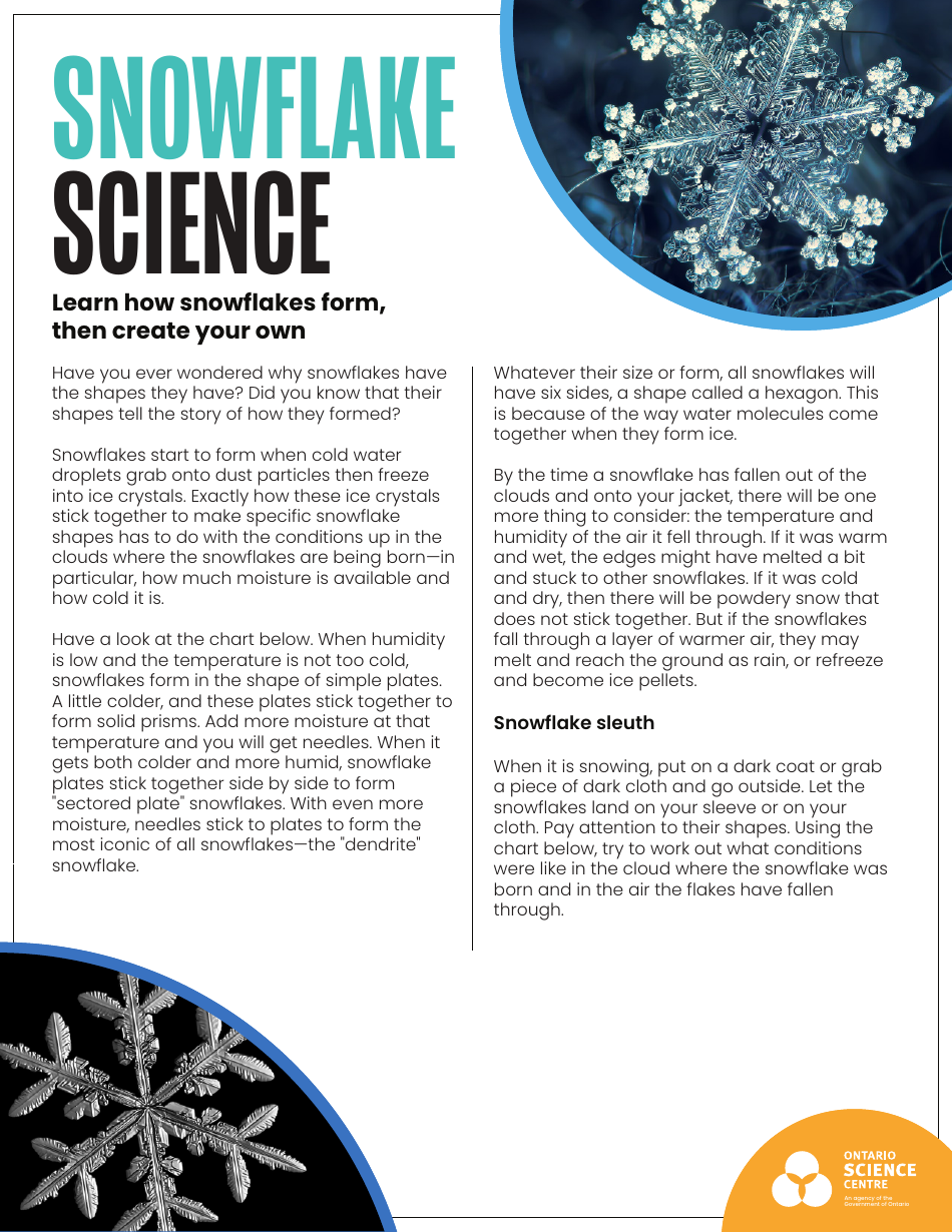 Six-Sided Snowflake Pattern Download Printable PDF | Templateroller