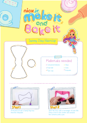 Sunny Day Hairclip Template Download Printable PDF | Templateroller