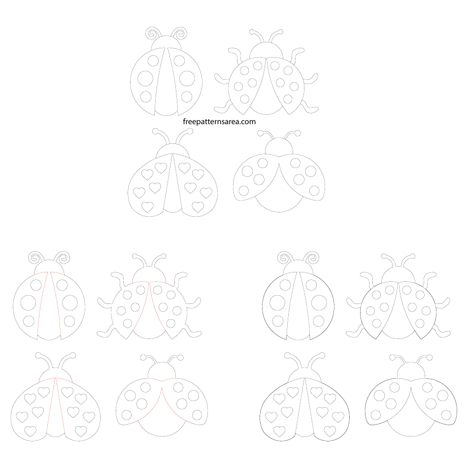 Ladybug Outline Templates Download Printable PDF | Templateroller