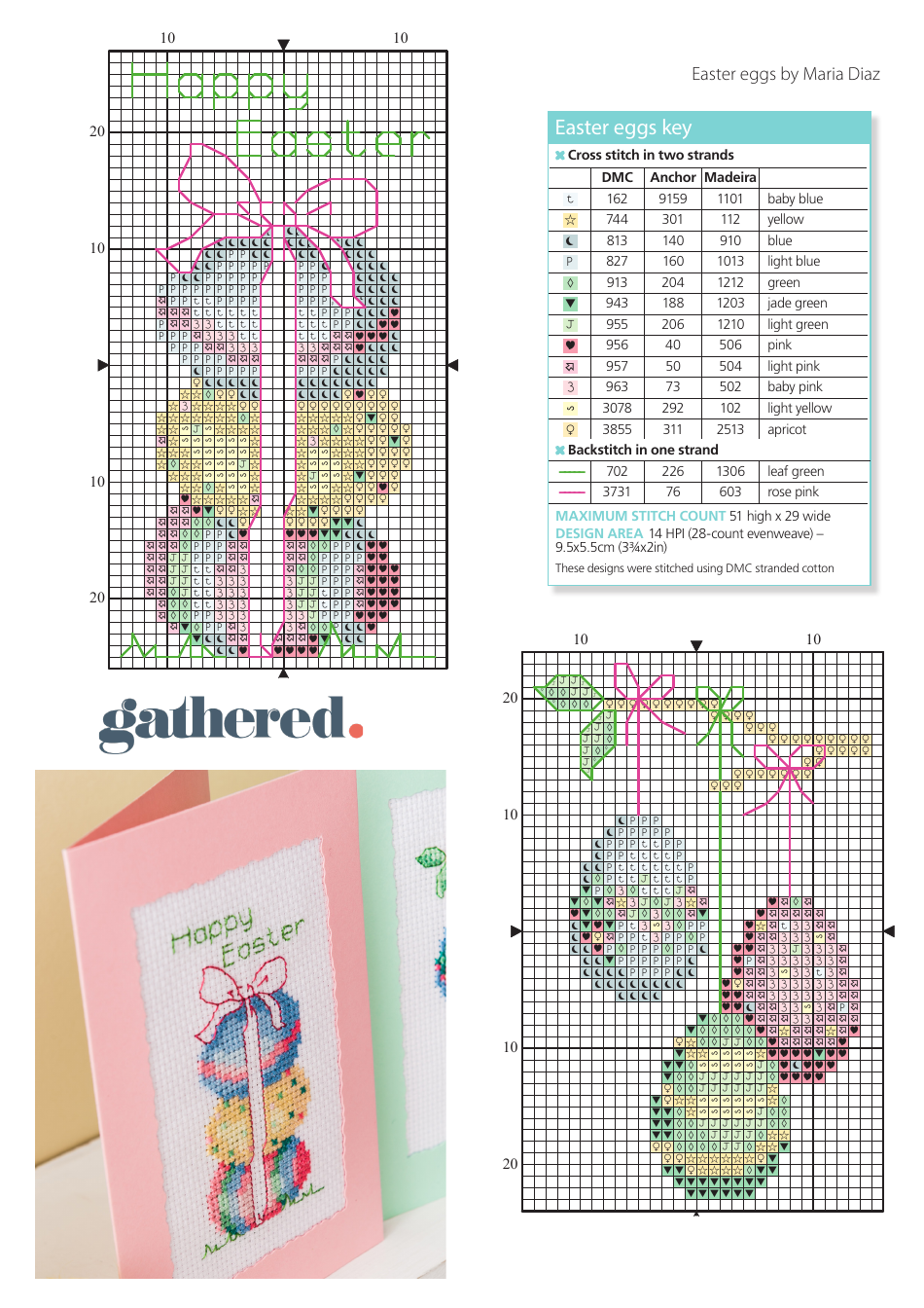 Easter Egg Cross-stitch Pattern Download Printable PDF | Templateroller