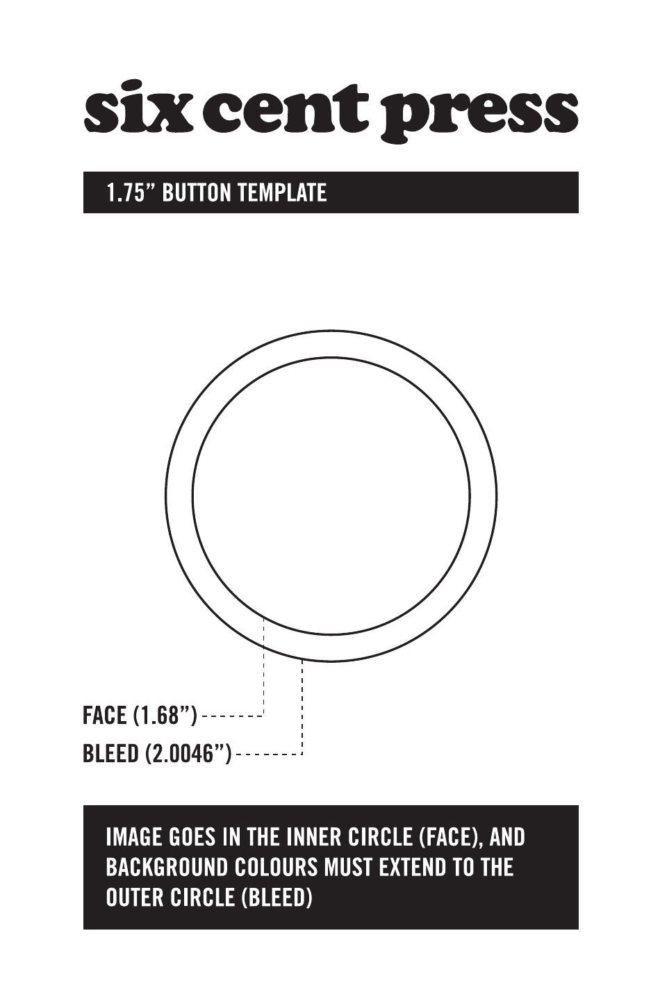 1.75" Button Template Download Printable PDF | Templateroller