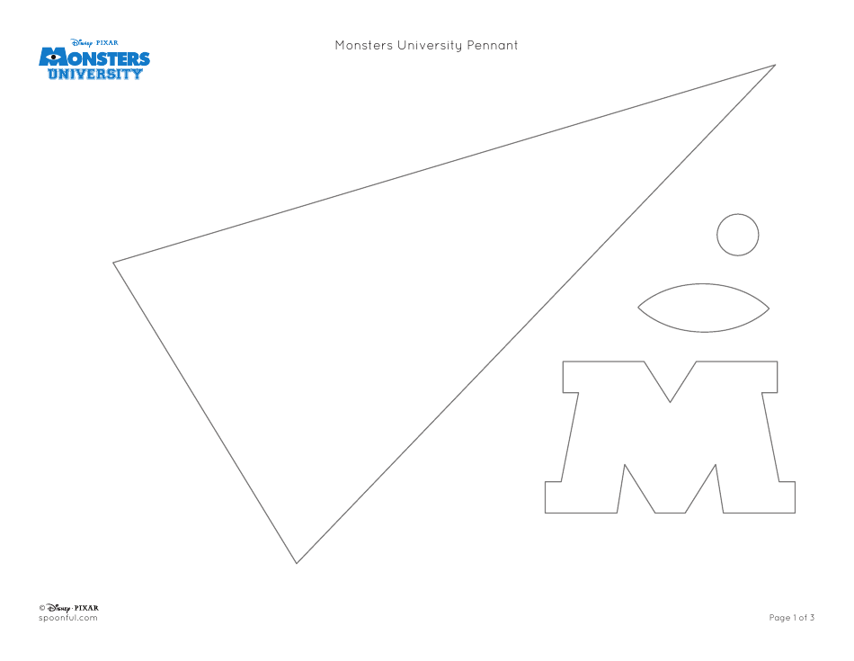 Monsters University Pennant Templates Download Printable PDF ...