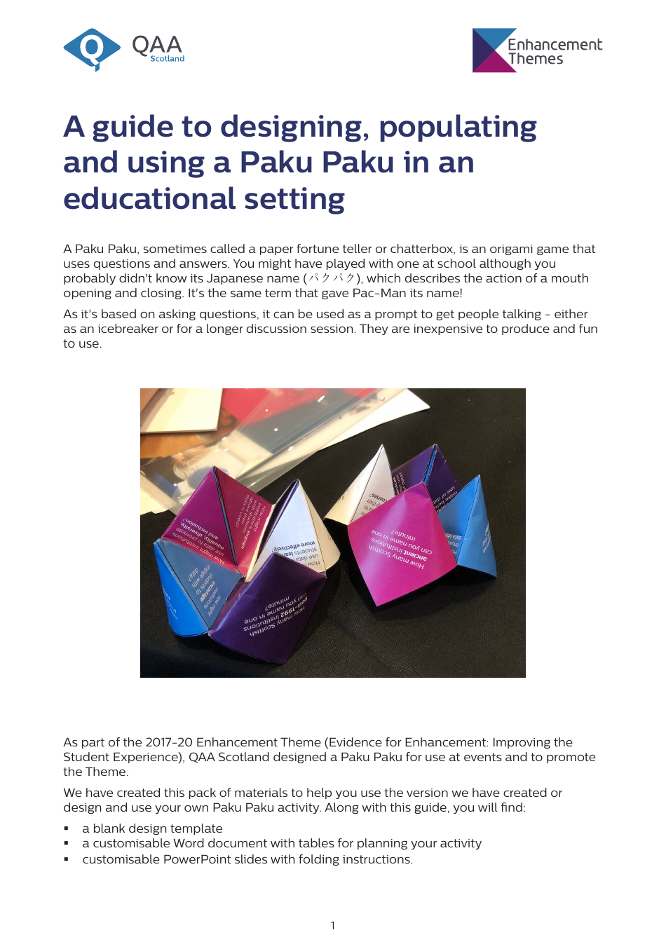 Paku Paku Fortune Teller Guide Download Printable PDF | Templateroller