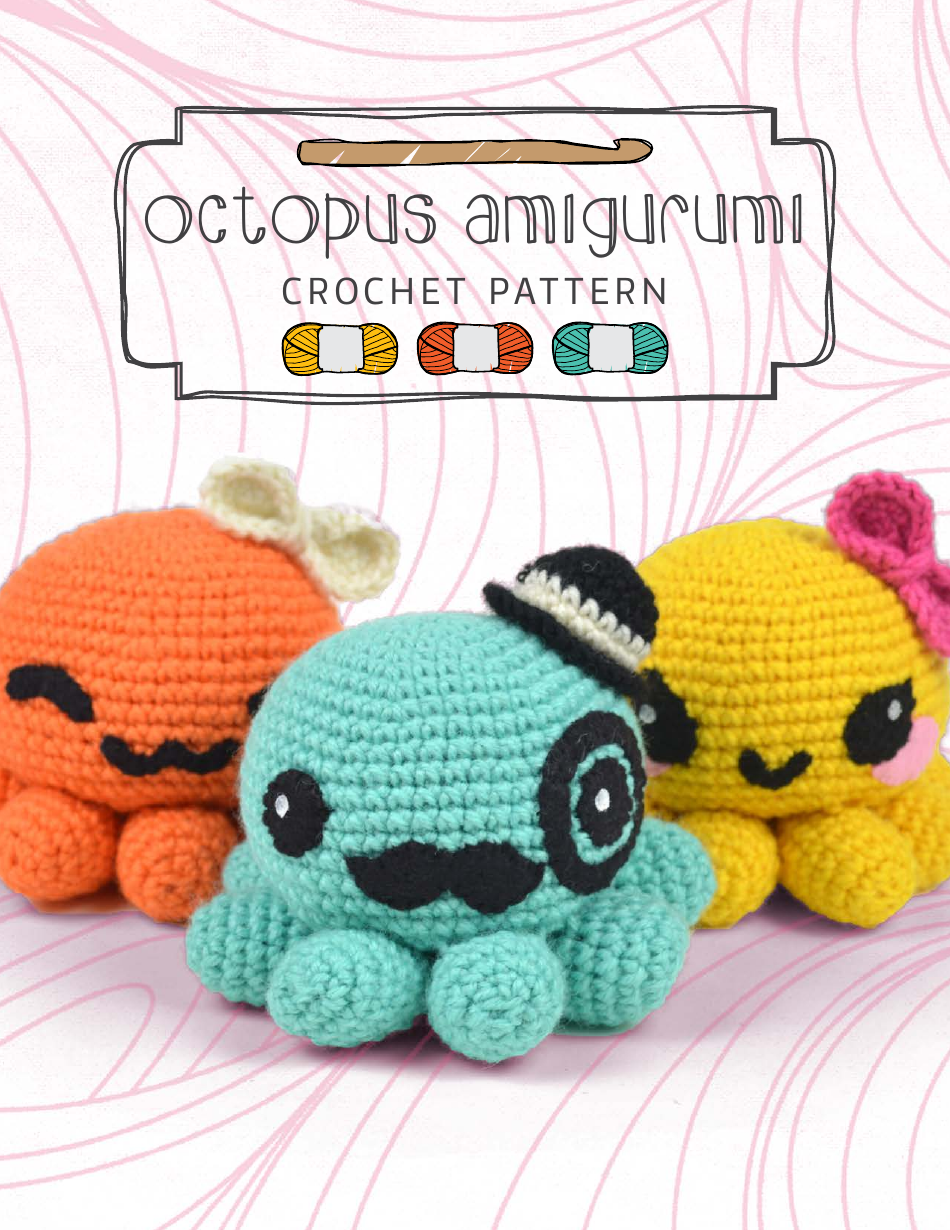 Octopus Amigurumi Crochet Pattern Templates Download Printable PDF ...