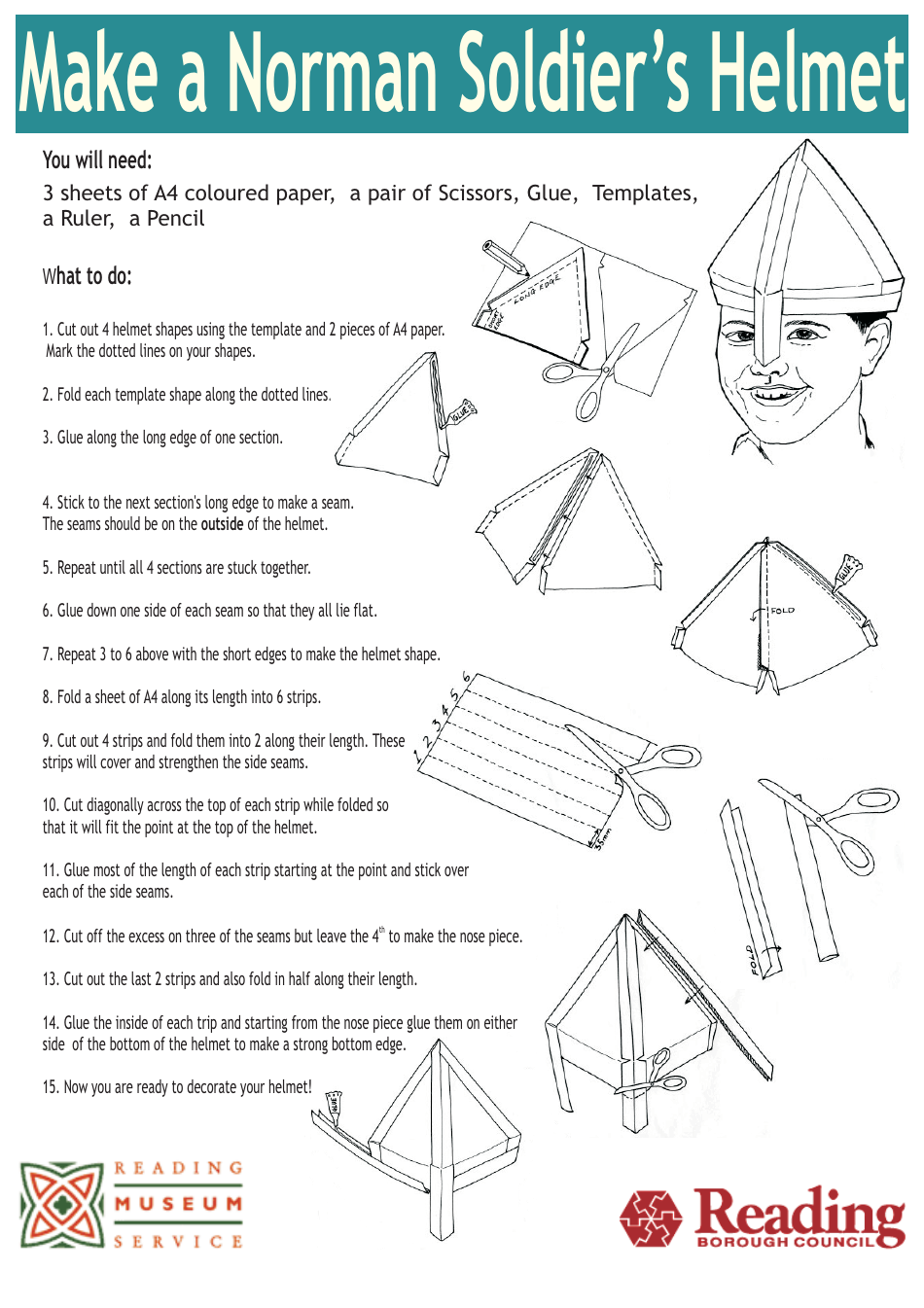 Norman Soldier's Helmet Template Download Printable PDF | Templateroller