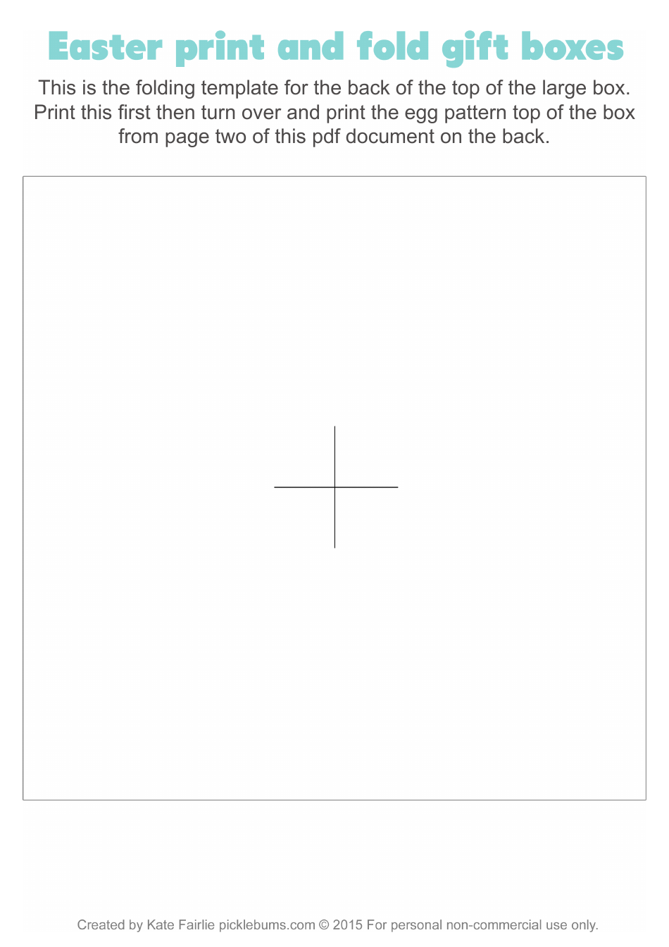 Easter Gift Box Template Download Printable PDF | Templateroller
