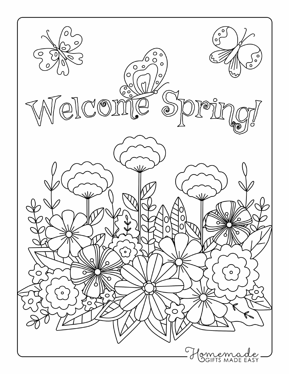 Spring Colouring Page Download Printable PDF | Templateroller