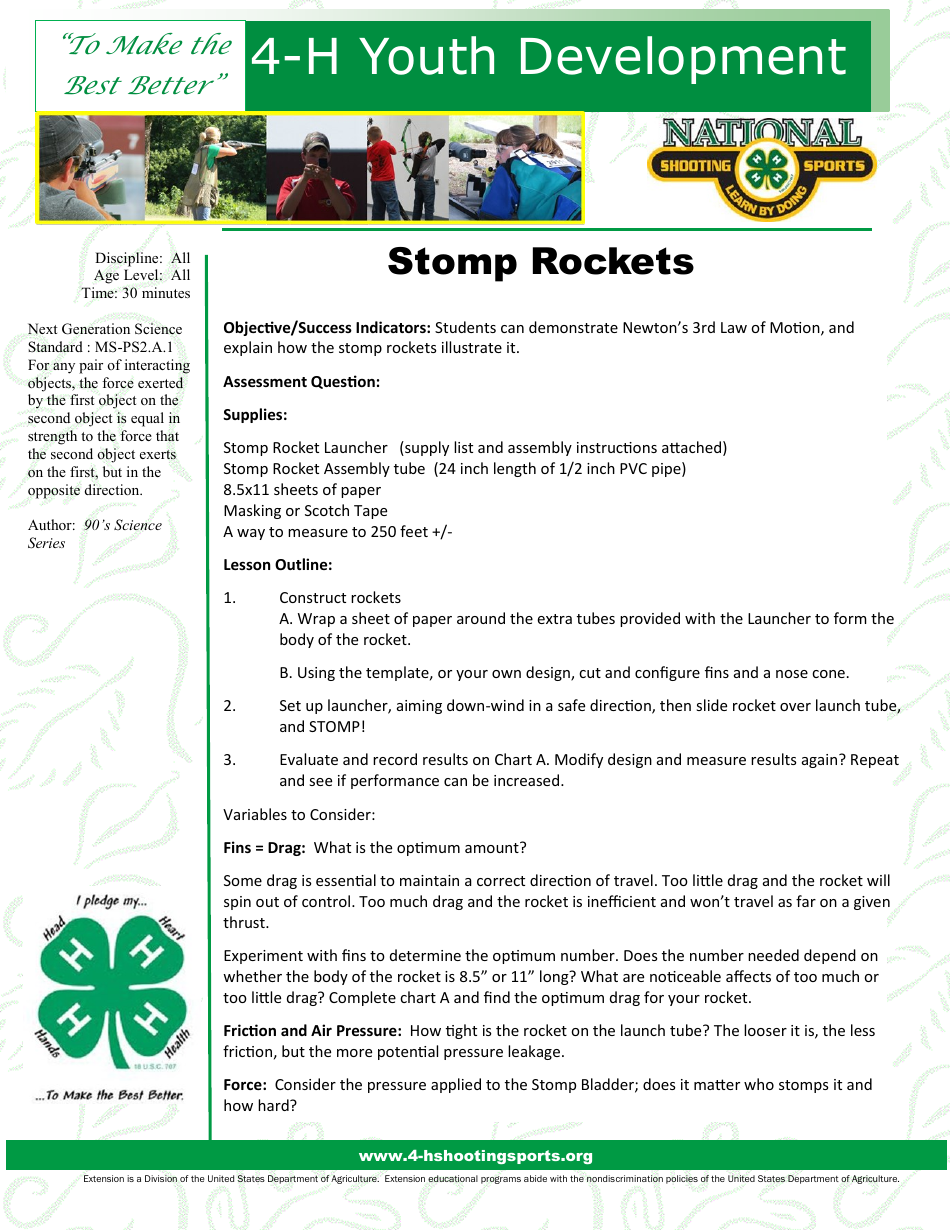 Stomp Rocket Template Download Printable PDF | Templateroller