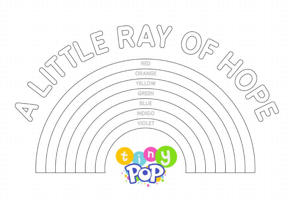 Little Ray of Hope Rainbow Coloring Page Download Printable PDF ...