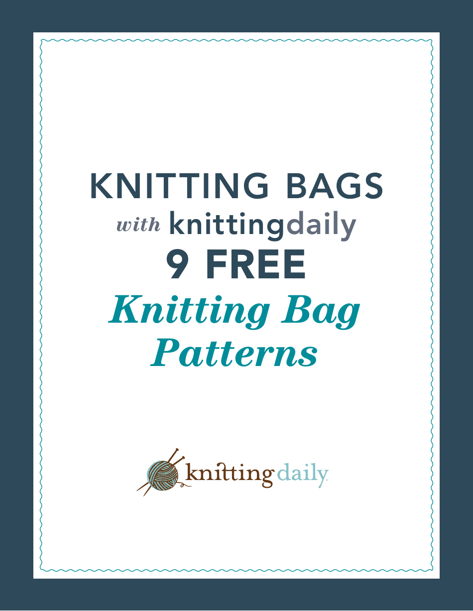 Knitting Bag Patterns Download Printable PDF | Templateroller