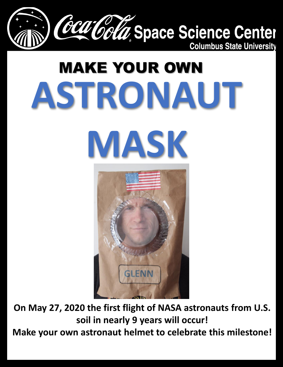 Paper Bag Astronaut Mask Template Download Printable PDF | Templateroller