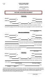 Form B-7-NA Download Printable PDF or Fill Online Notary Acknowledgment ...