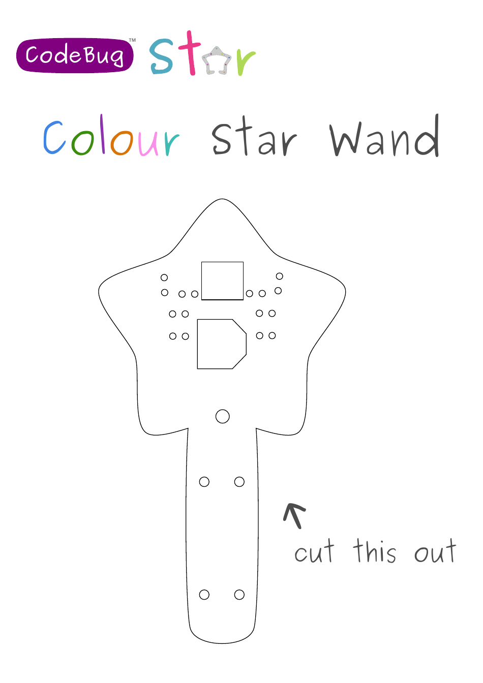 Coloring Star Wand Template Download Printable PDF | Templateroller