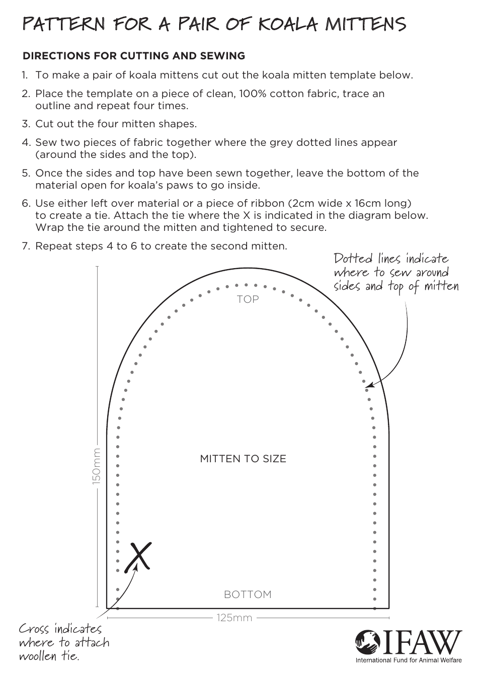Koala Mittens Pattern Download Printable PDF | Templateroller