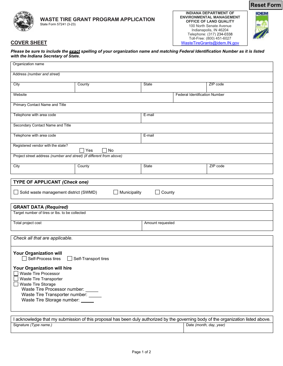 State Form 57241 - Fill Out, Sign Online and Download Fillable PDF ...