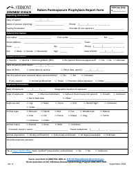 Vermont Rabies Postexposure Prophylaxis Report Form - Fill Out, Sign ...